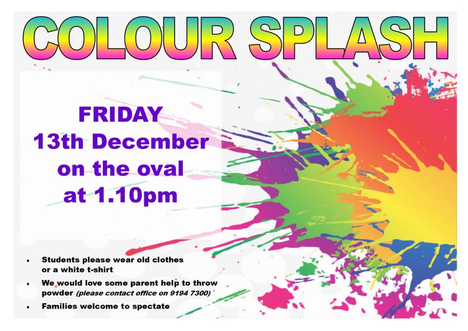 Colour Splash – Cable Beach Primary